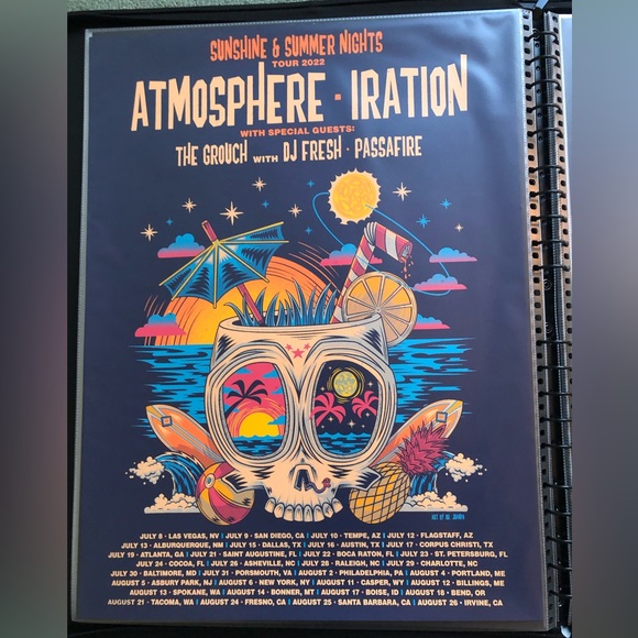 Grateful Dead | Art | Atmosphere Iration Tour Poster 222 | Poshmark